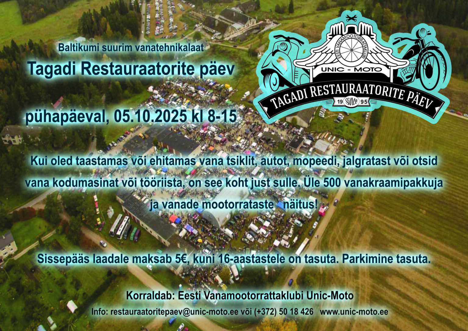 Tagadi Restorers’ Day 05.10.2025 | Eesti Vanamootorrattaklubi UNIC-MOTO